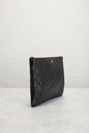 Chanel Lambskin O Case Clutch