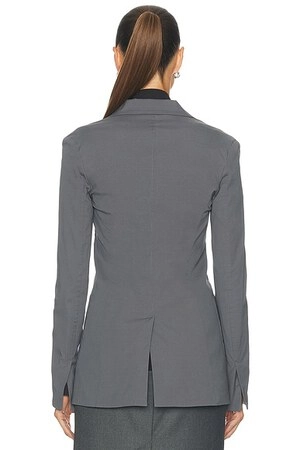 Miu Miu Popeline Stretch Washed Blazer
