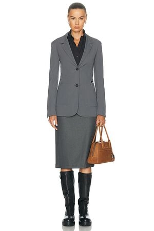 Miu Miu Popeline Stretch Washed Blazer