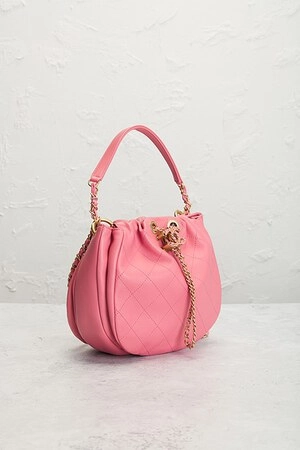 Chanel Calfskin Drawstring Bucket Bag
