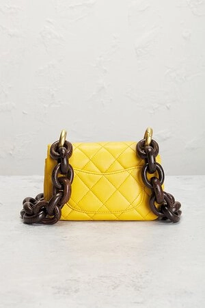 Chanel Lambskin Paris-dakar Wenge Wood Mini Square Flap Bag