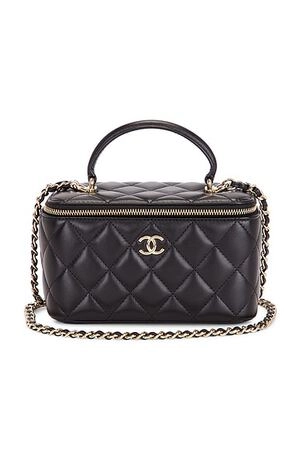 Chanel Lambskin Small Classic Vanity Case - Black