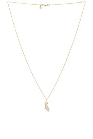 SYDNEY EVAN California State Charm Necklace - Gold