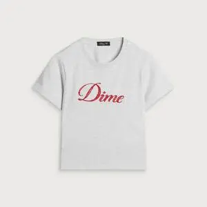 DIME Cursive Crotchet Baby T-shirt - Ash