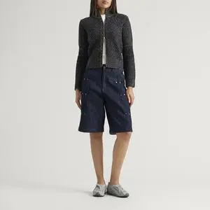 DIME Pleated Baggy Denim Short