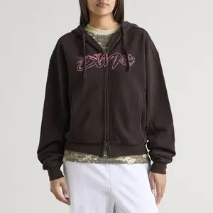 DIME Distressed Terry Zip Hoodie