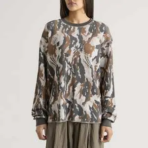 Gramicci Waffle Crew Long Sleeve Top