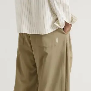 PORTER JAMES Dart-knee Pleated Trousers