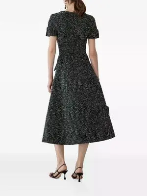 Carolina Herrera Tweed Midi Dress