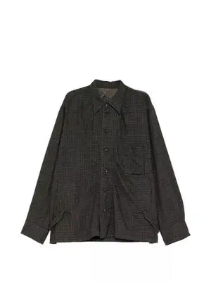 ZIGGY CHEN Checked Wool Shirt