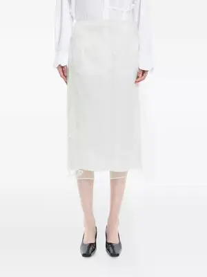 JNBY Mesh-embroidered Layered Midi Skirt