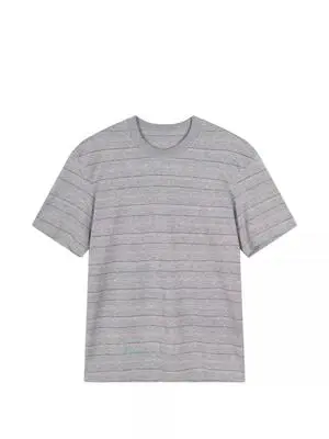 JNBY Stripe-print Relaxed-fit T-shirt - Grey