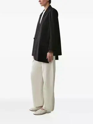 LESS Lace-trim Double-breasted Blazer