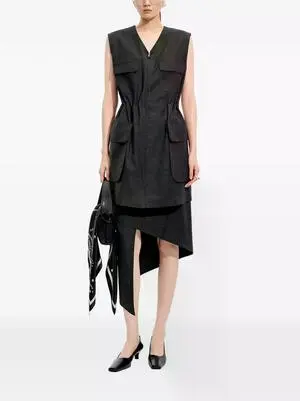 JNBY V-neck Wool Sleeveless Coat