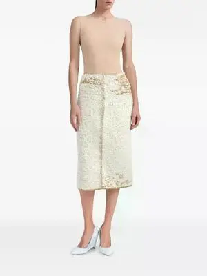 MAISON MARGIELA Acid-knit Straight Midi Skirt