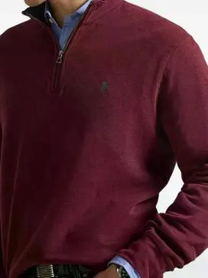 Polo Ralph Lauren Quarter-zip Embroidered-logo Sweater