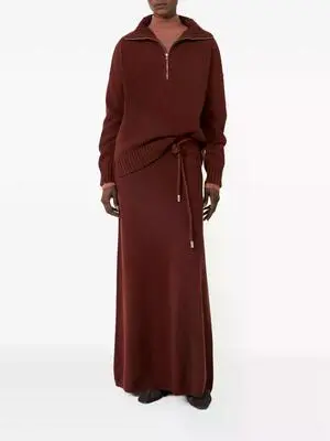 Max Mara Half-zip Cashmere Sweater - Brown