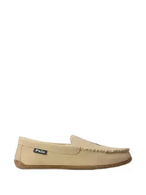 Polo Ralph Lauren Brenan Suede Slippers - Neutrals