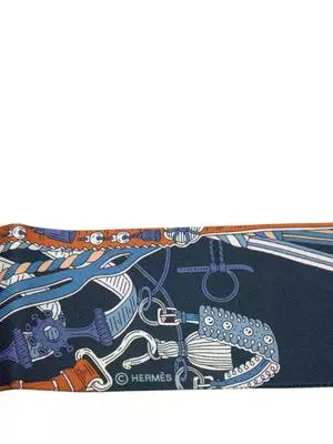 Hermès 2010-2026 Bouquets Sellier Silk Twilly Scarf Scarves