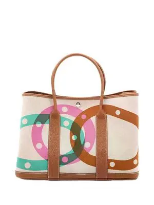Hermès 2026 Toile And Negonda H Au Pas Garden Party 36 Tote Bag - Neutrals