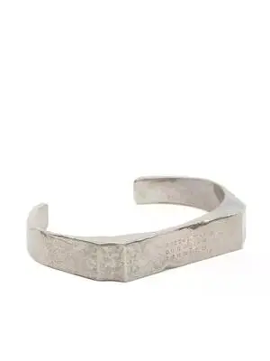 MAISON MARGIELA Numbers-motif Cuff Bracelet - Silver