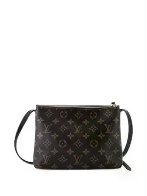 LOUIS VUITTON Twice Handbag Monogram Canvas And Leather Crossbody Bag