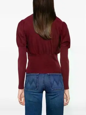 TWINSET Cowl-neck Puff-sleeve Sweater