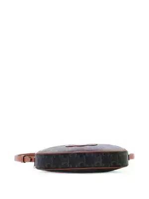 Celine Cuir Triomphe Camera Shoulder Bag Triomphe Coated Canvas With Leather Small Crossbody Bag
