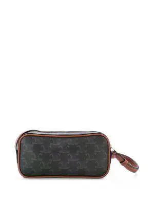 Celine Cuir Triomphe Camera Shoulder Bag Triomphe Coated Canvas With Leather Small Crossbody Bag