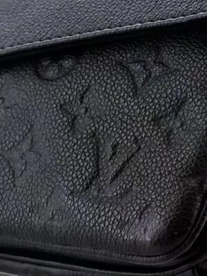 LOUIS VUITTON Twice Handbag Monogram Empreinte Leather Crossbody Bag - Black