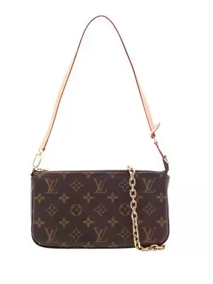 LOUIS VUITTON 2021-2026 Monogram Pochette Accessoires Shoulder Bag - Brown