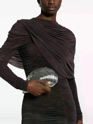 Magda Butrym Ruched Draped-detail Midi Dress