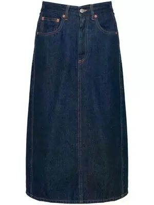 MAISON MARGIELA Denim Wrap Midi Skirt