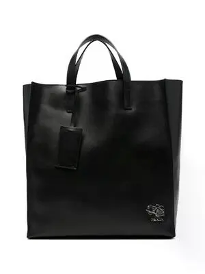 Prada Leather Tote Bag - Black