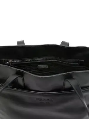 Prada Embossed-logo Shoulder Bag