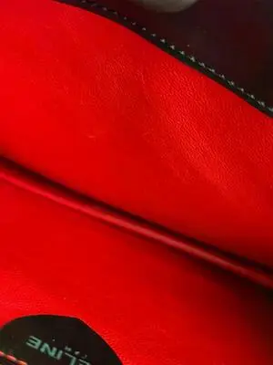 Celine 2009 Leather Top Handle Bag Handbag - Black