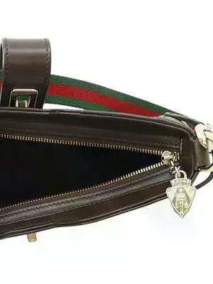 Gucci 2016-2026 Mini Gg Canvas Web Moon Side Shoulder Bag