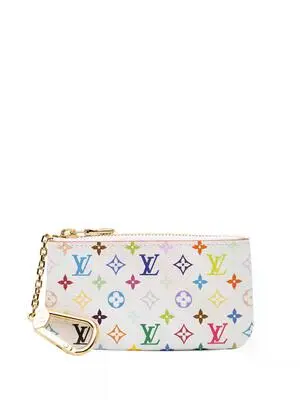 LOUIS VUITTON 2025 Takashi Murakami Monogram Multicolore Key Pouch Coin Pouch - Multicolour