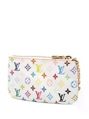 LOUIS VUITTON 2025 Takashi Murakami Monogram Multicolore Key Pouch Coin Pouch