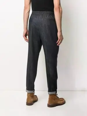 Brunello Cucinelli Drawstring Straight-leg Trousers