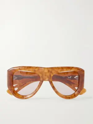 JACQUES MARIE MAGE Barclay D-frame Acetate Sunglasses - Tortoiseshell