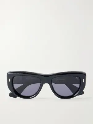 JACQUES MARIE MAGE Erin Wasson The Sud Square-frame Acetate Sunglasses - Black