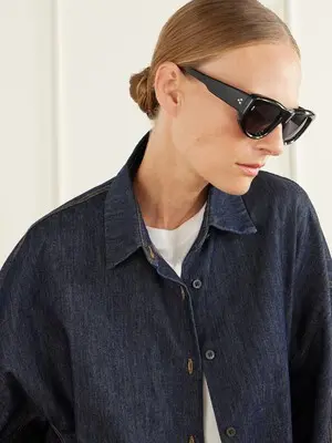 JACQUES MARIE MAGE Erin Wasson The Sud Square-frame Acetate Sunglasses