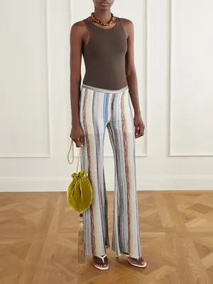 Missoni Striped Knitted Flared Pants