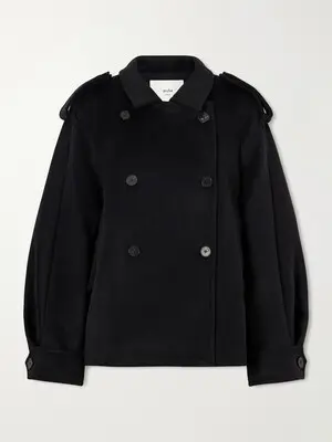 Arch4 Palace Wool Cashmere And Silk-blend Coat - Black