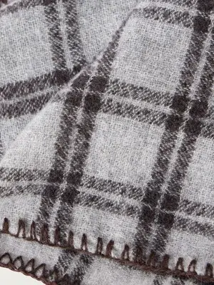 MFPEN Checked Virgin Wool Scarf