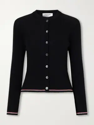 Thom Browne Ribbed Merino Wool Cardigan