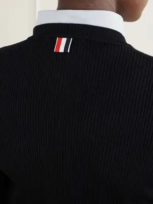 Thom Browne Ribbed Merino Wool Cardigan