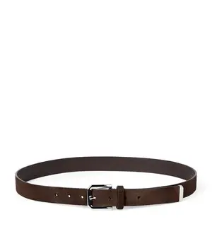 Brunello Cucinelli Leather Belt - Black