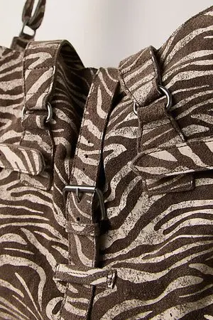 Free People Wild Thing Tote At - Zebra